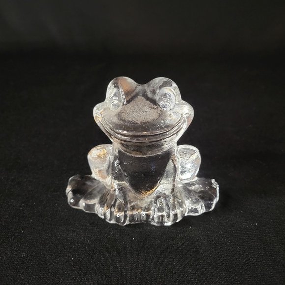 Goebel | Art | Vintage Goebel Clear Glass Smiling Frog Figurine ...